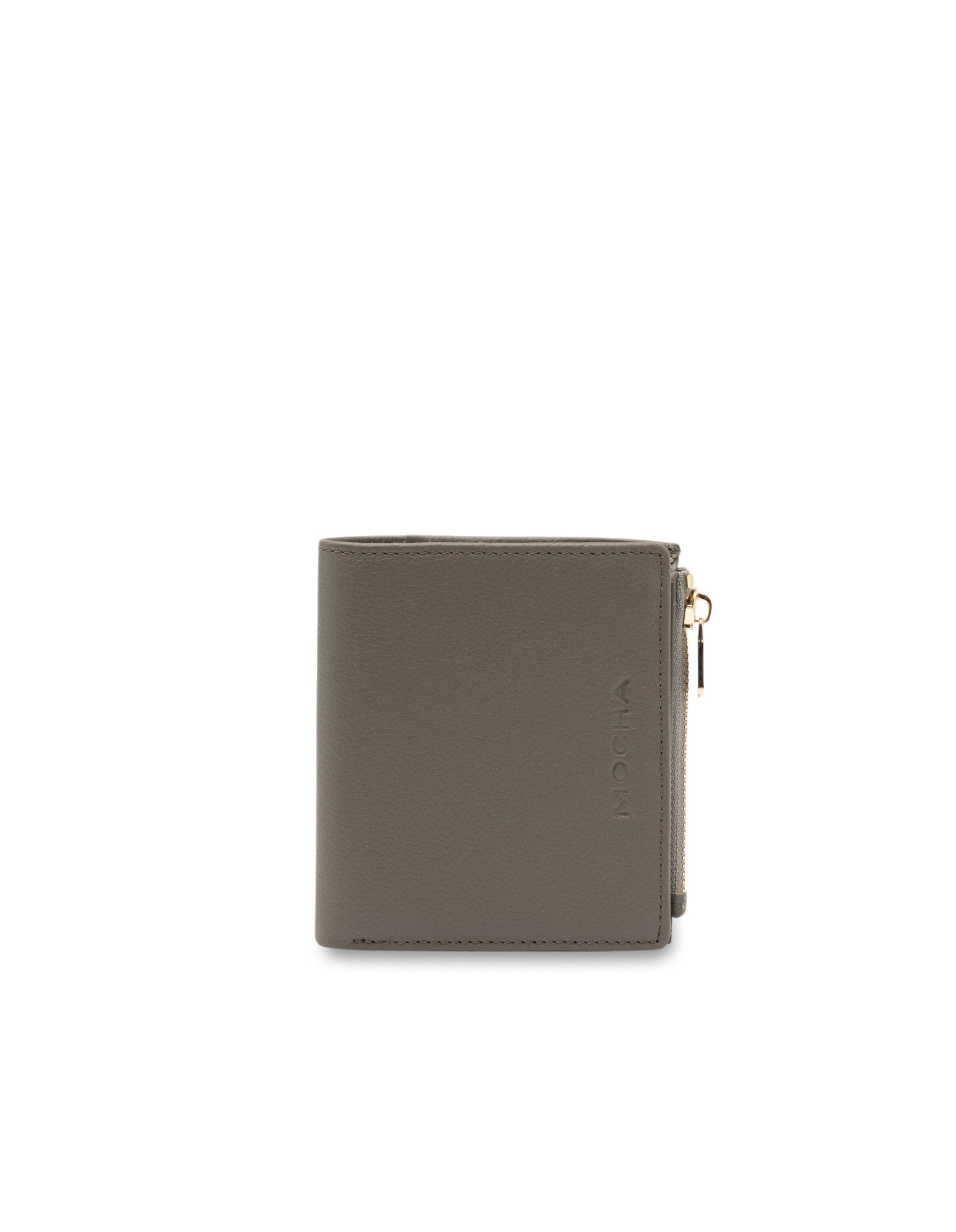 Mocha Alison Leather Small Wallet- Grey | Mocha Australia