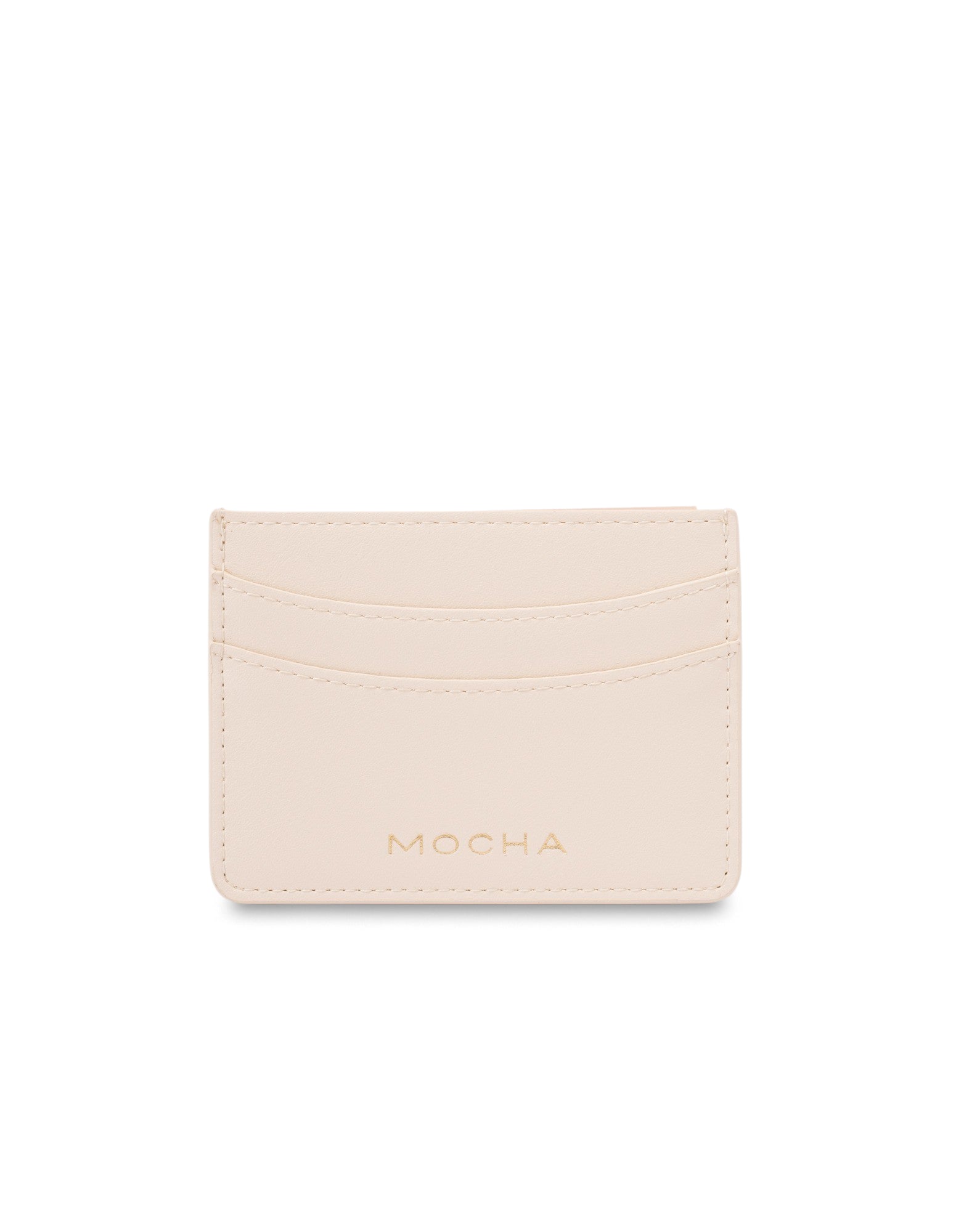 Mocha Donnette Simple Card Holder - Cream | Mocha Australia