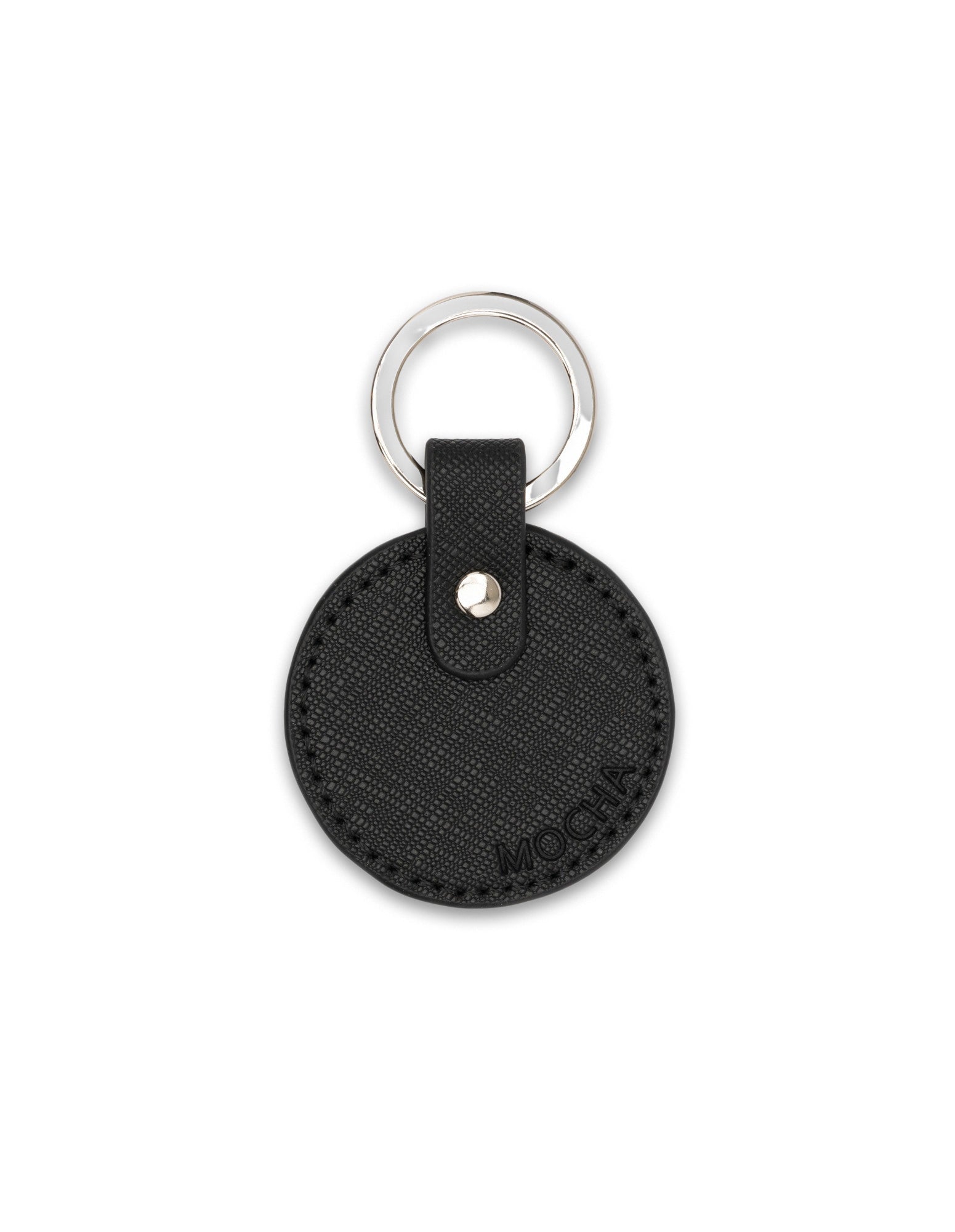 Mocha Kristin Leather Key Ring- Black | Mocha Australia