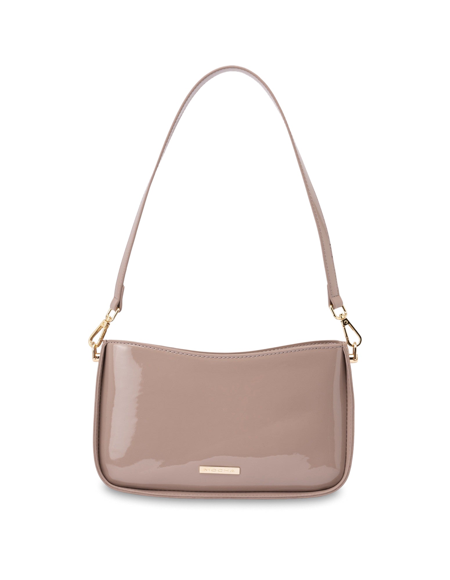 Mocha Willow Patent Crossbody Bag - Dusty Rose | Mocha Australia