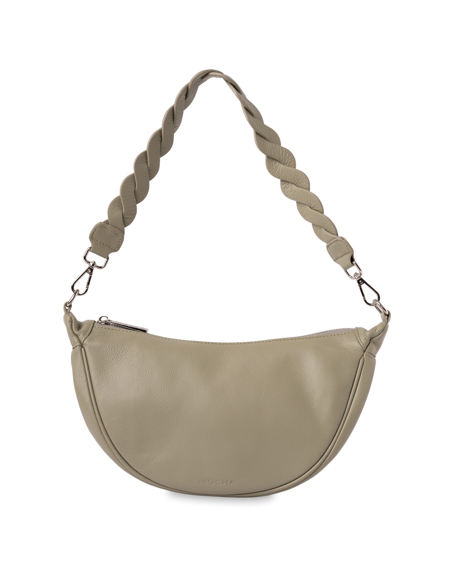 Mocha Catalina Leather Crossbody Bag - Sage | Mocha Australia