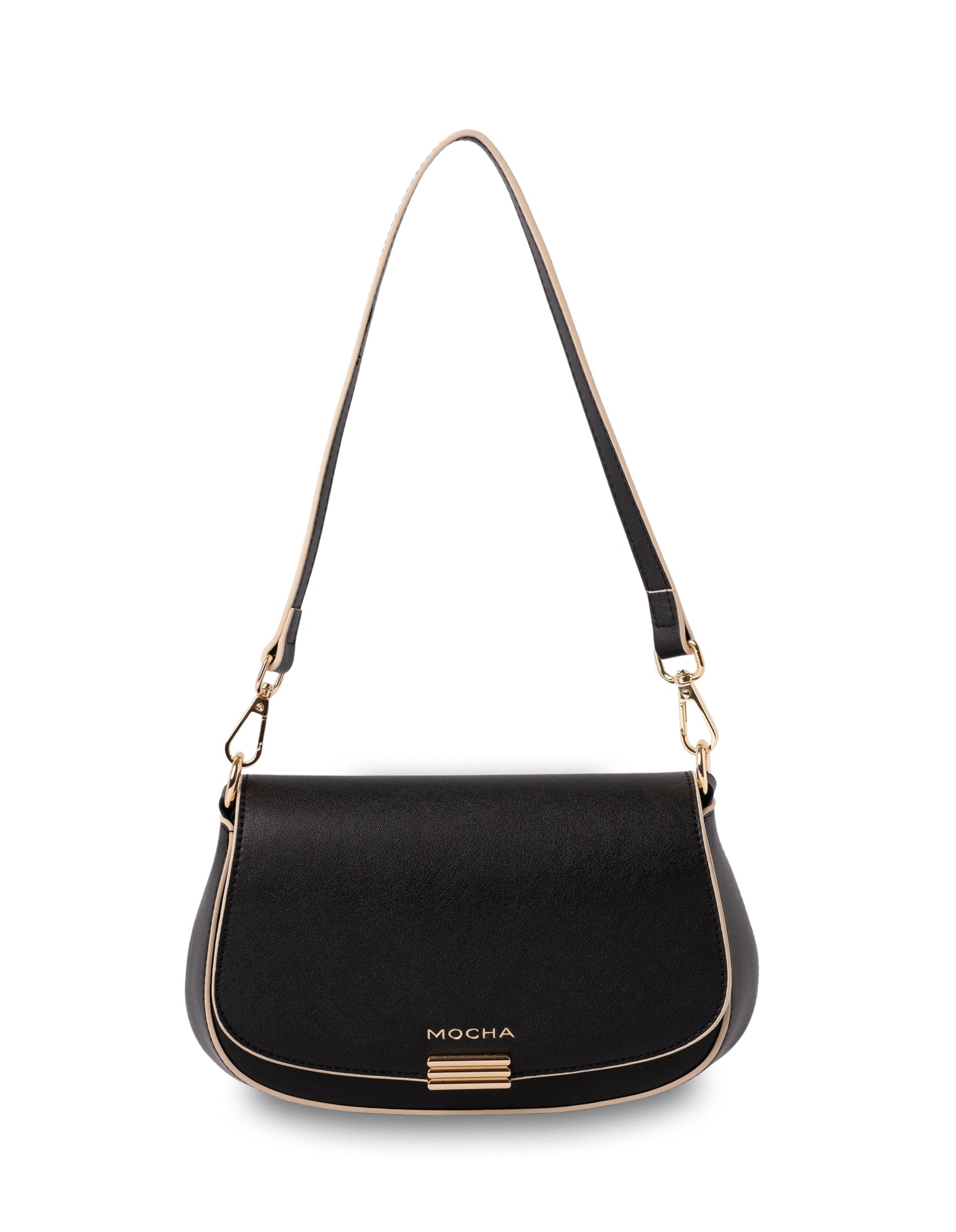 Mocha Daisy Crossbody Bag with Chain - Black | Mocha Australia