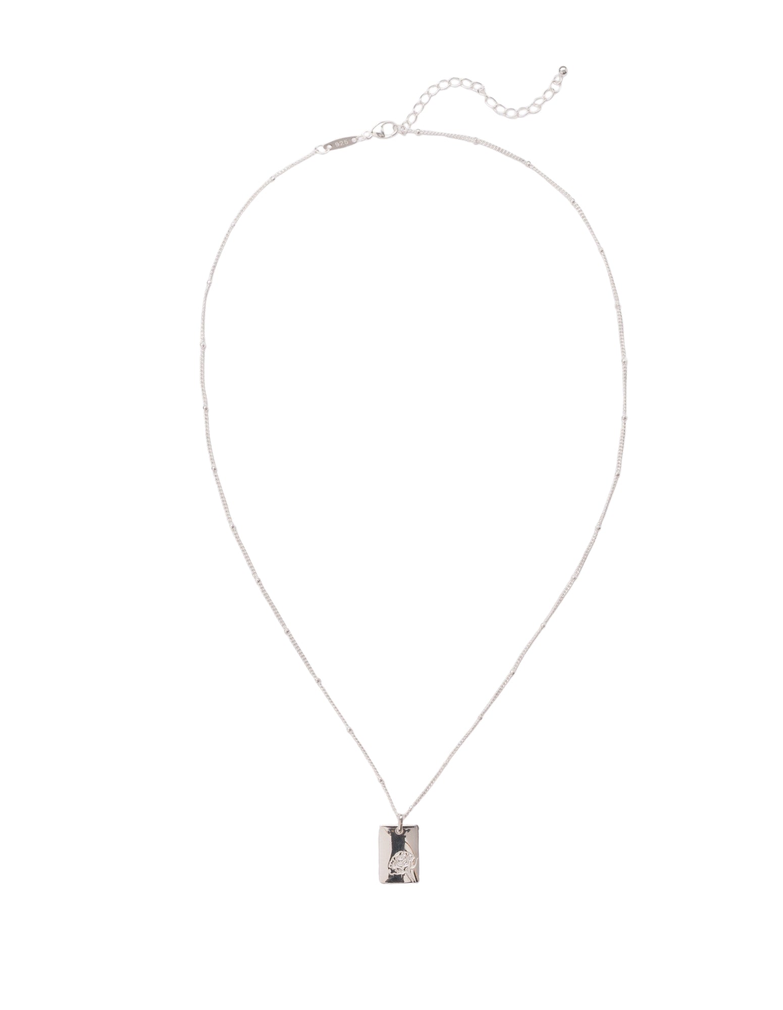 Elly Lou June Flower Necklace- Silver | Mocha Australia